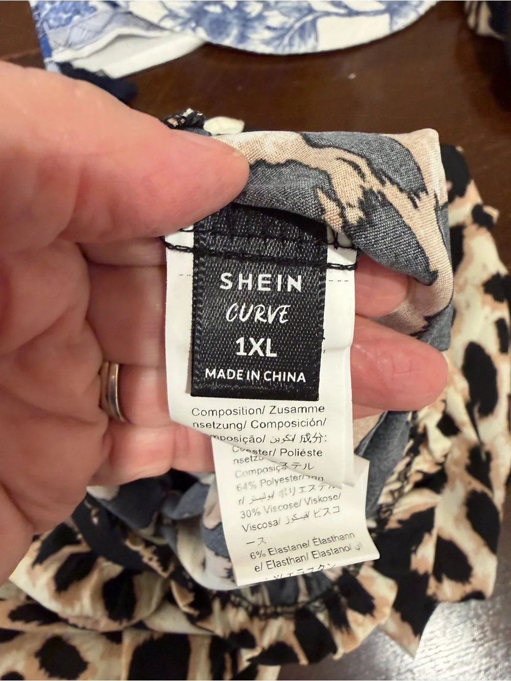 SHEIN | Skirts | Womens Leopard Print Elastic Waist Skirt Black Tan Xl ...